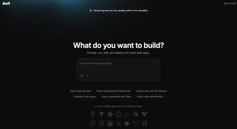 Guide complet pour débutants : Bolt.new, l'alternative à Cursor AI et V0